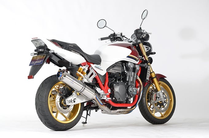 r's gear （アールスギア） CB1300SF/SB('21～)[8BL]Final Anniversaryモデル ワイバンクラシックR シングル Sタイプ チタンポリッシュ MH48 ...