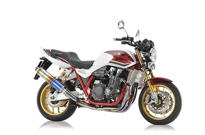 r's gear （アールスギア） CB1300SF/SB('21～)[8BL]Final Anniversaryモデル ワイバンクラシックR シングル UPタイプ チタンドラッグブルー ...
